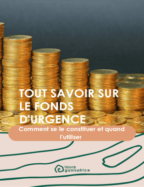 Remplissable En Ligne Qu'est-ce que le fonds d'urgence et comment le ...