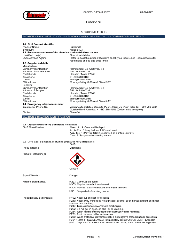 Fillable Online ACCORDING TO GHS Fax Email Print - pdfFiller