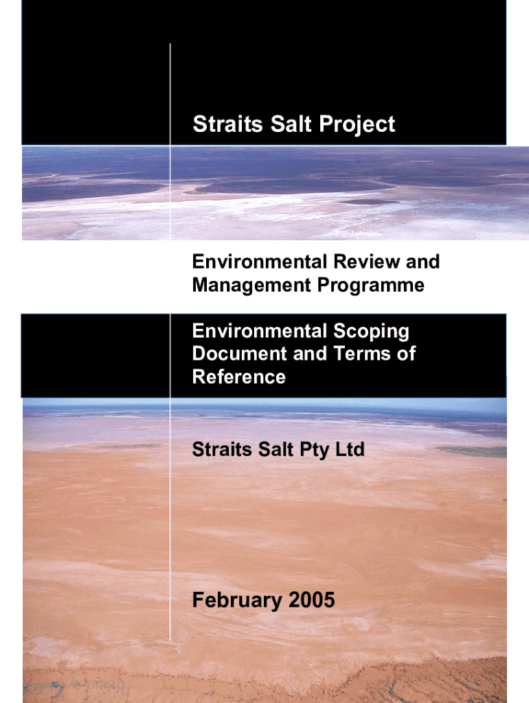 Fillable Online Instructions on how to prepare an Environmental Scoping ...