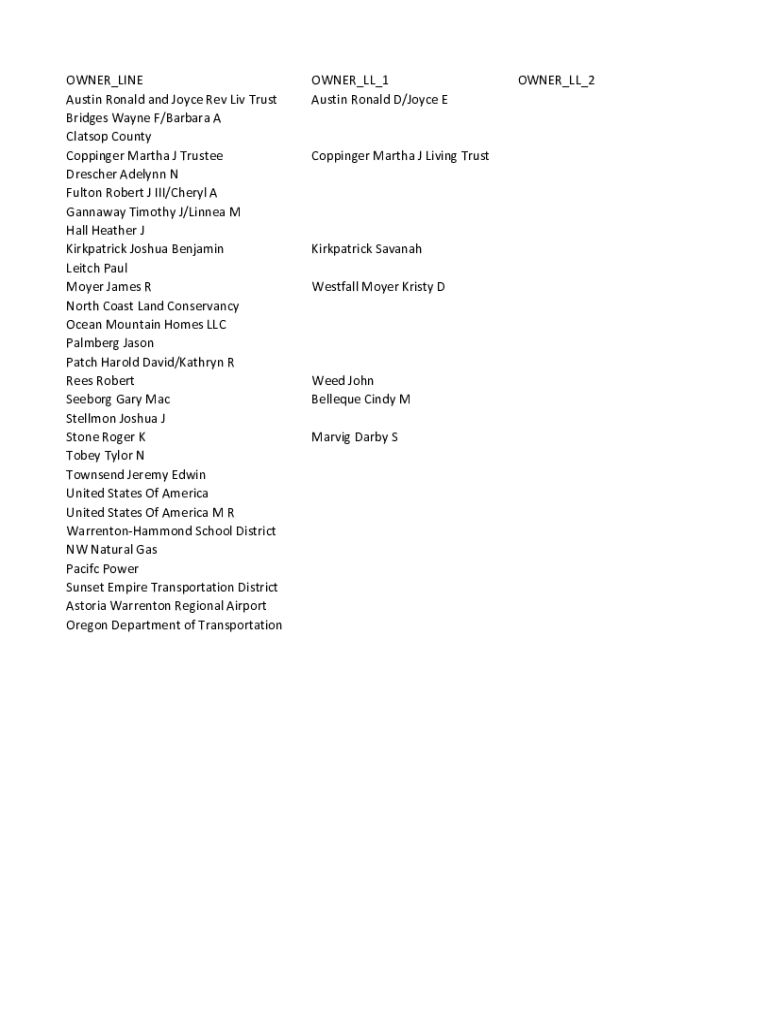 Fillable Online Austin Ronald and Joyce Rev Liv Trust Fax Email Print ...