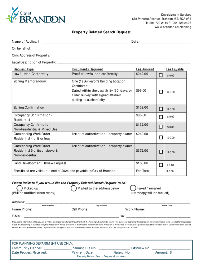 Fillable Online Planning & Building Safety Department 638 Princess ...