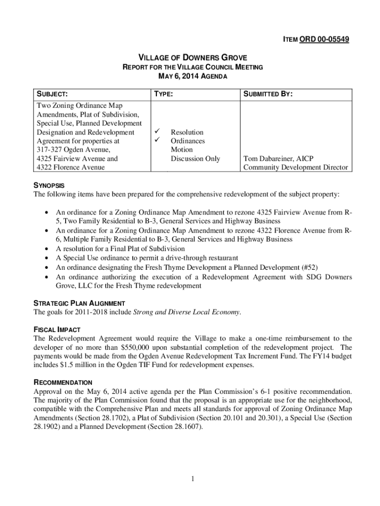 Fillable Online Municipal Code - Downers Grove Fax Email Print - pdfFiller