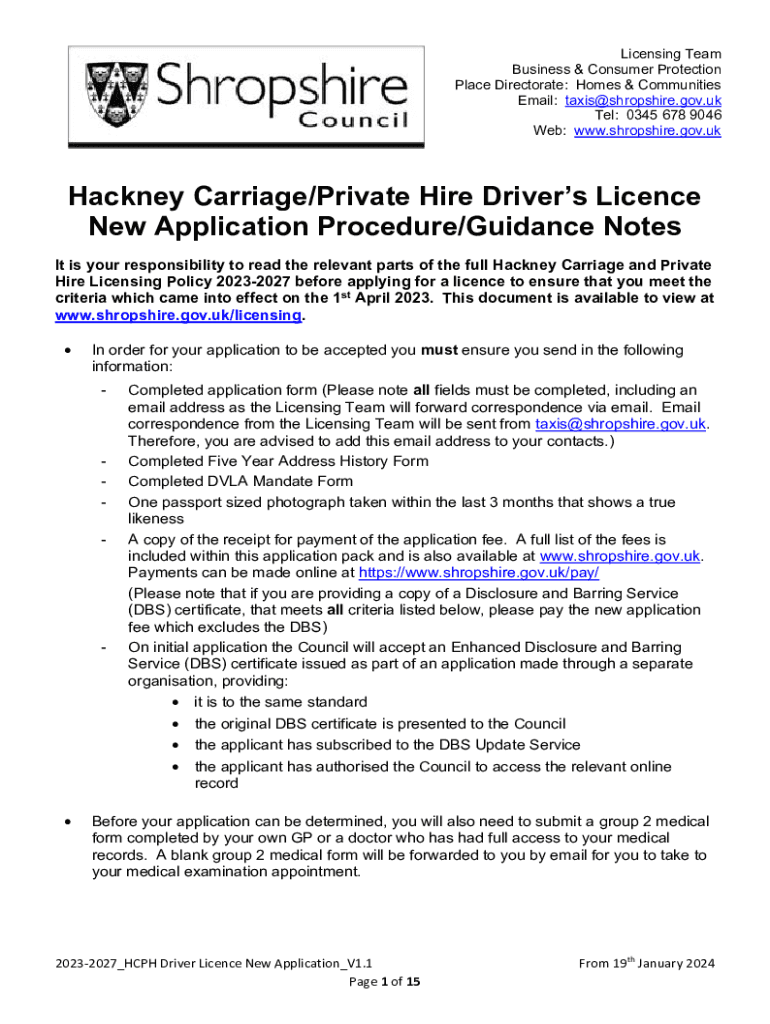Fillable Online New private hire vehicle licence Fax Email Print ...