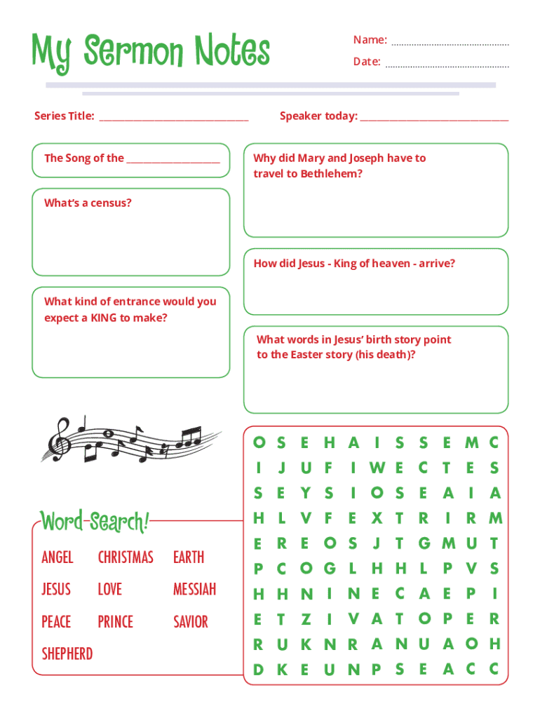 Fillable Online A Sample of My Typical Sermon Manuscript Fax Email ...