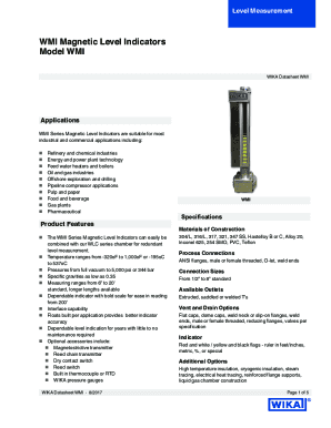 Fillable Online The Magnetic Level Indicator Working Principle - WIKA ...