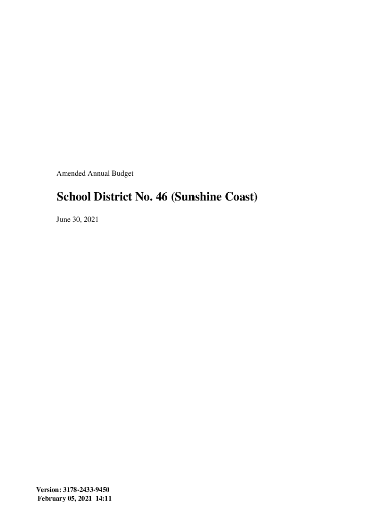 Fillable Online sd46 bc Sunshine Coast School District sees significant reduction ... Fax Email ...