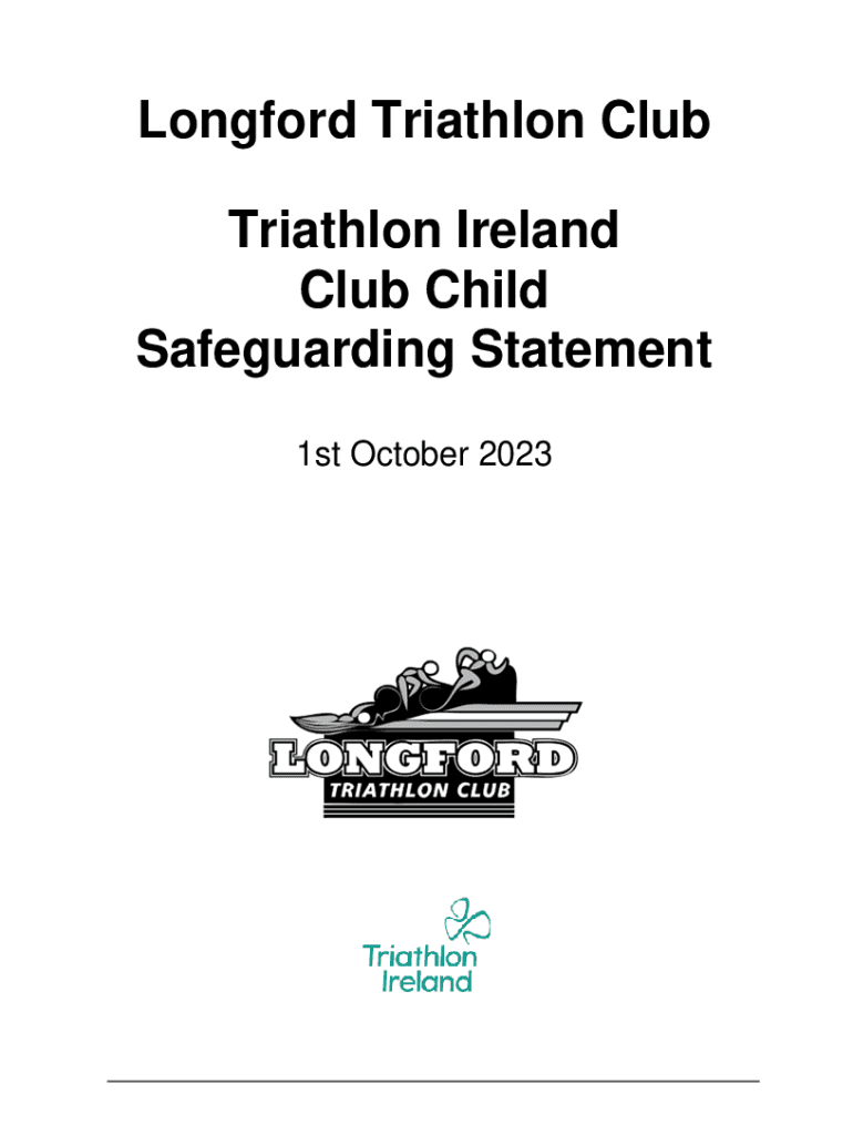 Fillable Online Longford Triathlon Club Child Safeguarding Statement Fax Email Print - pdfFiller