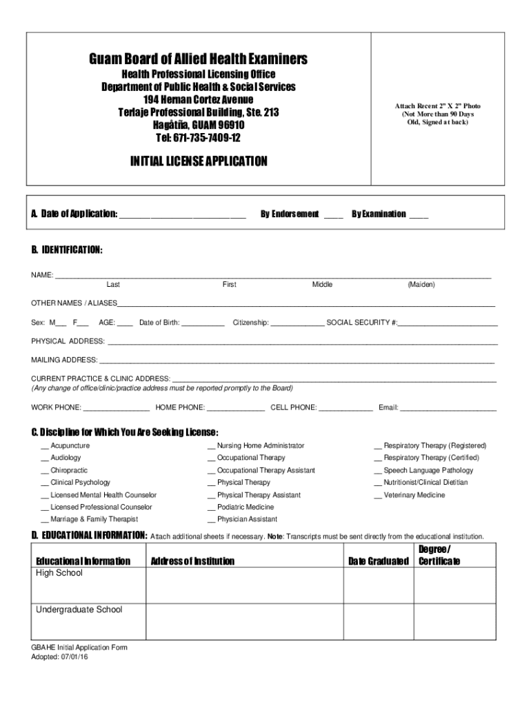 Fillable Online APPLICATION CHECKLIST FOR SPECIAL MEDICAL ... Fax Email ...