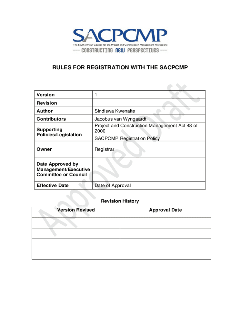 Fillable Online Project and Construction Management - Registration Fax ...