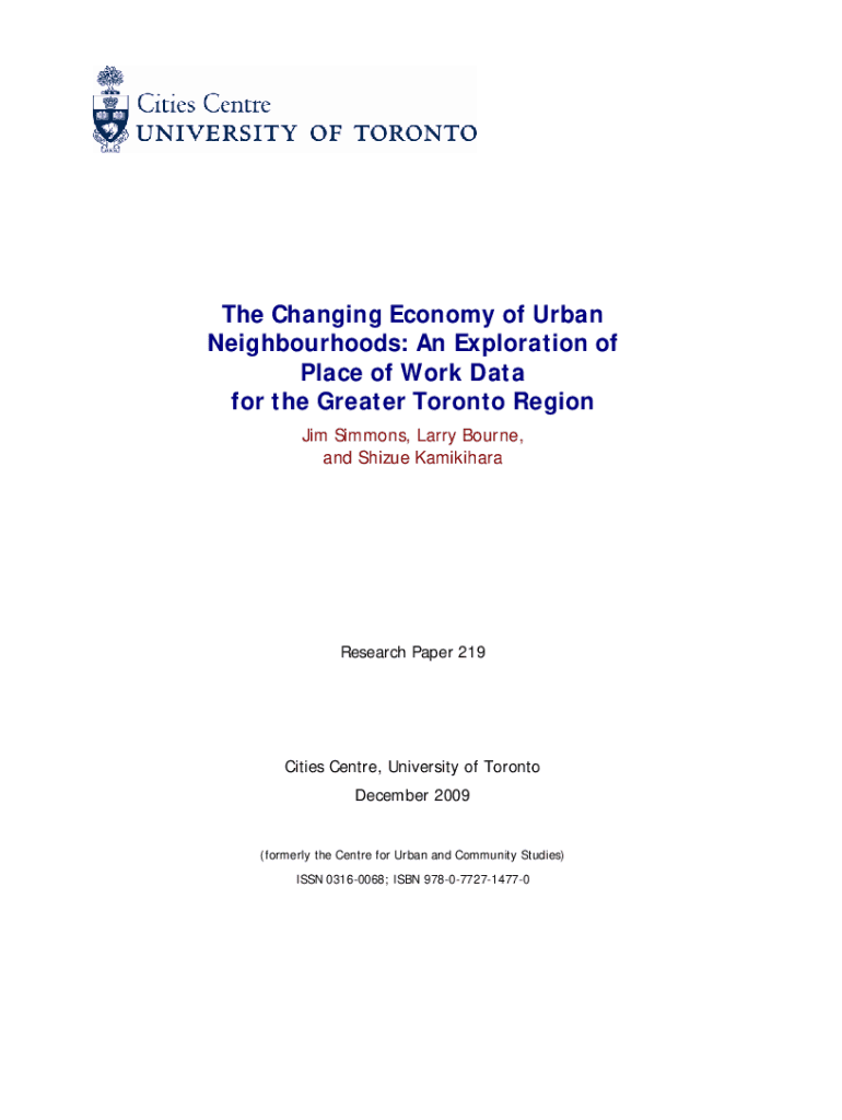 Fillable Online tspace library utoronto Larry Bourne University of ...