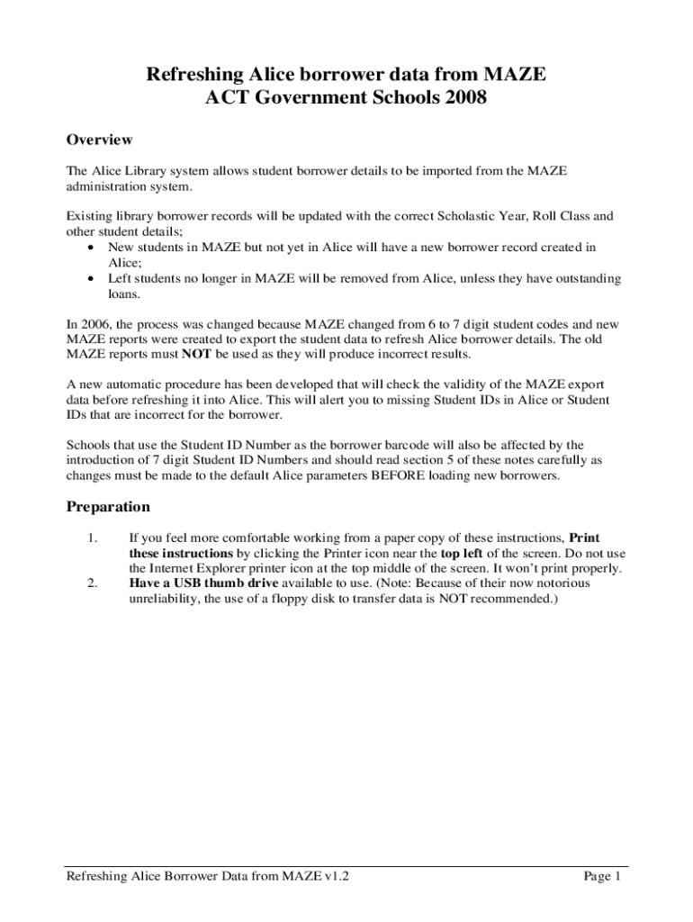 Fillable Online student movement register procedure for independent ...