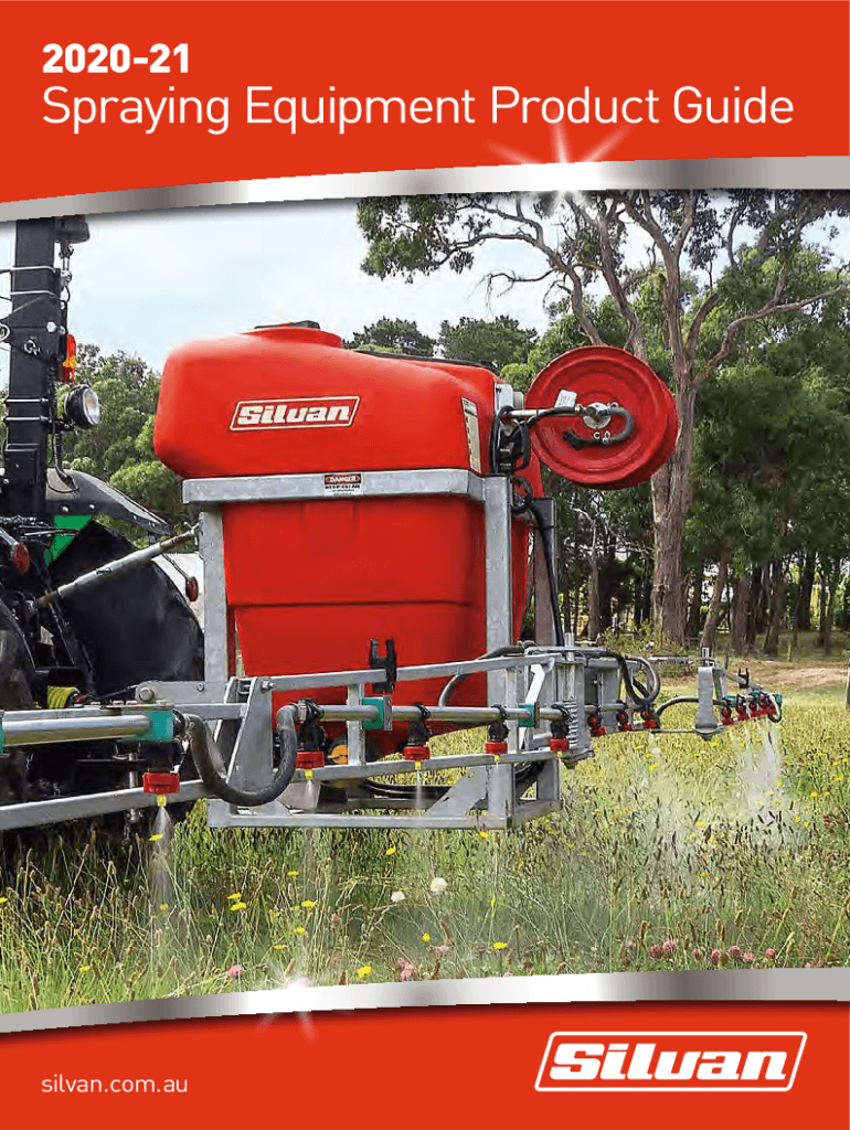 Fillable Online Spraying Equipment Product GuideSilvan Fax Email Print ...