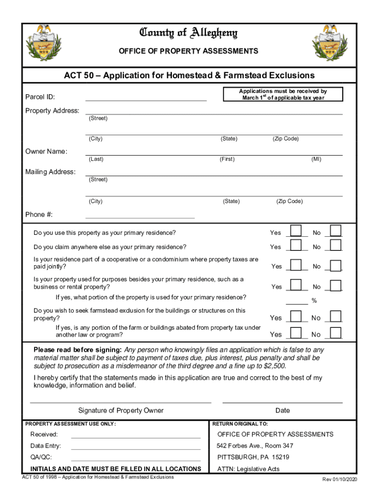 Fillable Online Property Assessment and Real Estate Fax Email Print ...