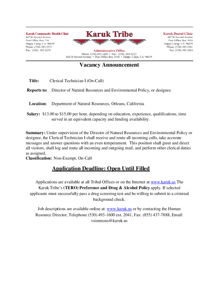 Fillable Online Ministry of Natural Resources Forestry Jobs (with ...