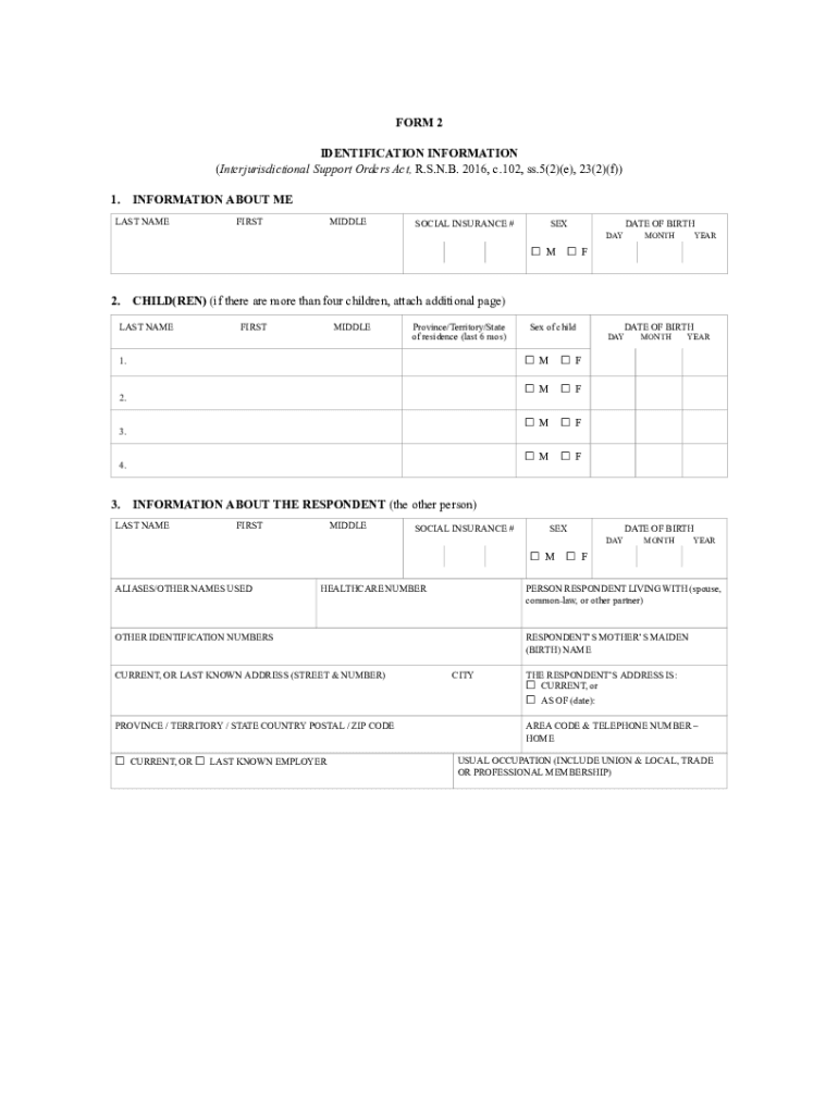 Fillable Online Interjurisdictional Support Orders Fax Email Print ...