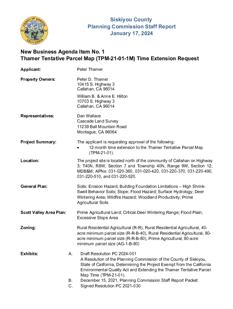 Fillable Online Article 4. - Tentative Maps and Final MapsSiskiyou ...