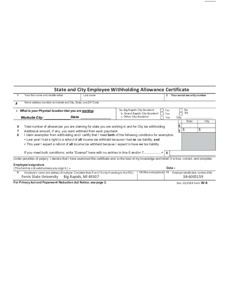 Fillable Online 2021 Form W-4. Employee's Withholding Allowance ...