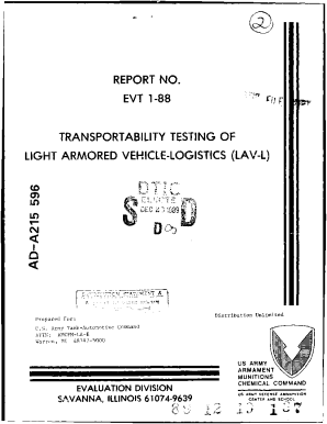 Fillable Online Transportability Testing of Light Armored Vehicle ...