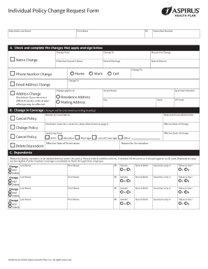 Fillable Online Individual Insurance Open Enrollment and Special ...