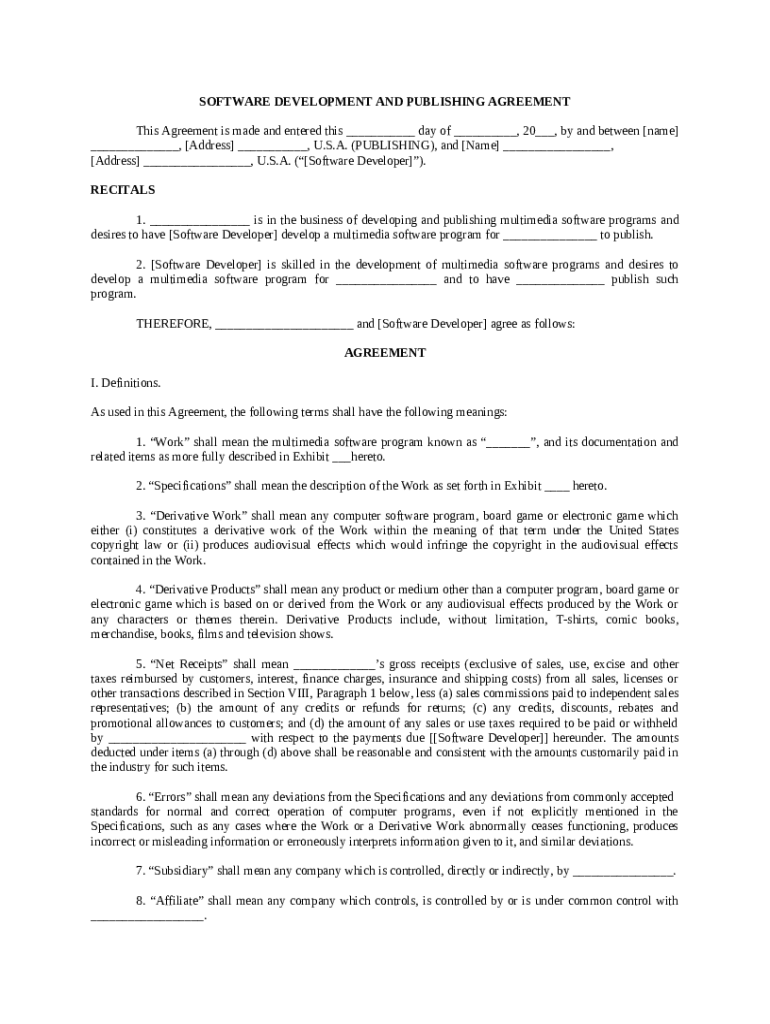 This Agreement is made and entered this day of , 20, by and between name , Address , U Doc ...