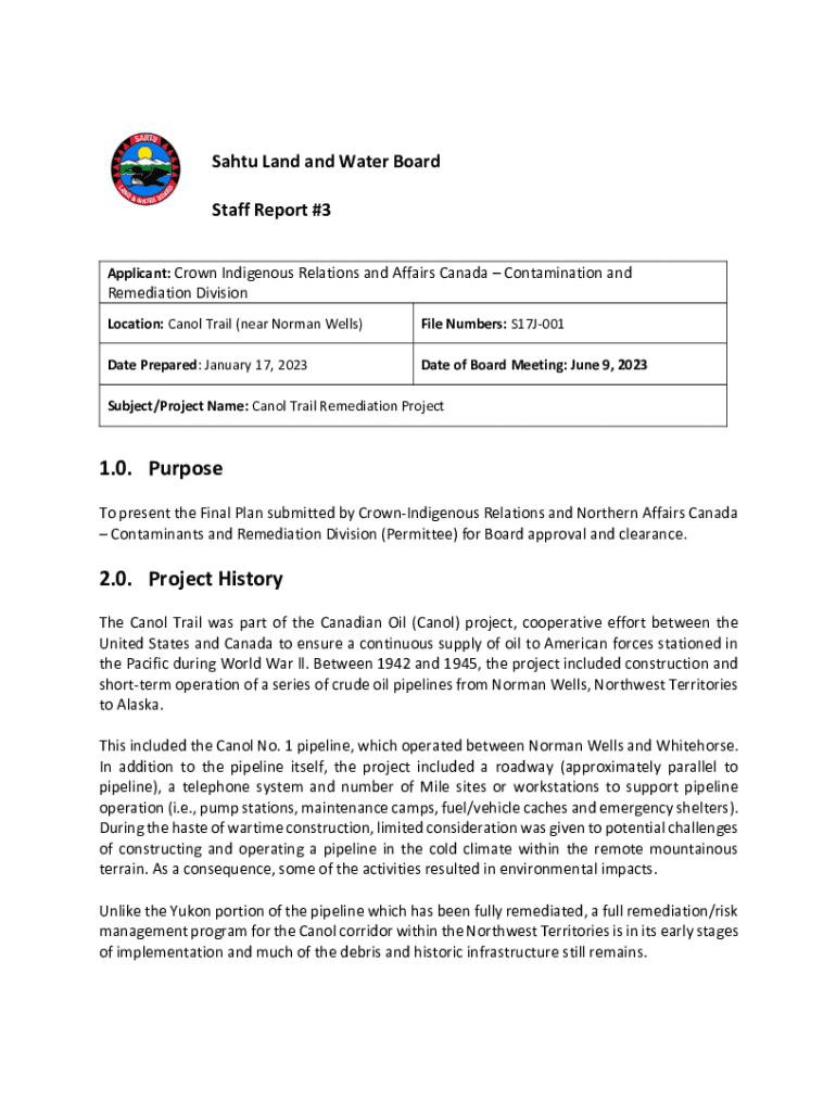 Fillable Online The Sahtu Land Claim Fax Email Print - pdfFiller