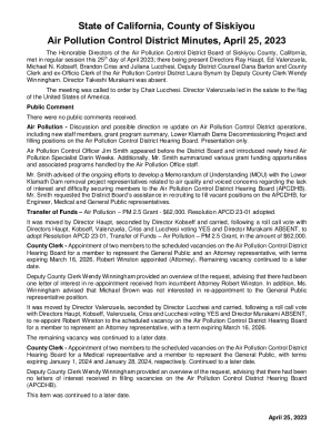 Fillable Online Air Pollution Control DistrictSiskiyou County ...