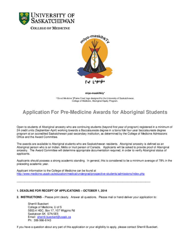 Fillable Online medicine usask New Department of Indigenous Health and Wellness ... Fax Email ...