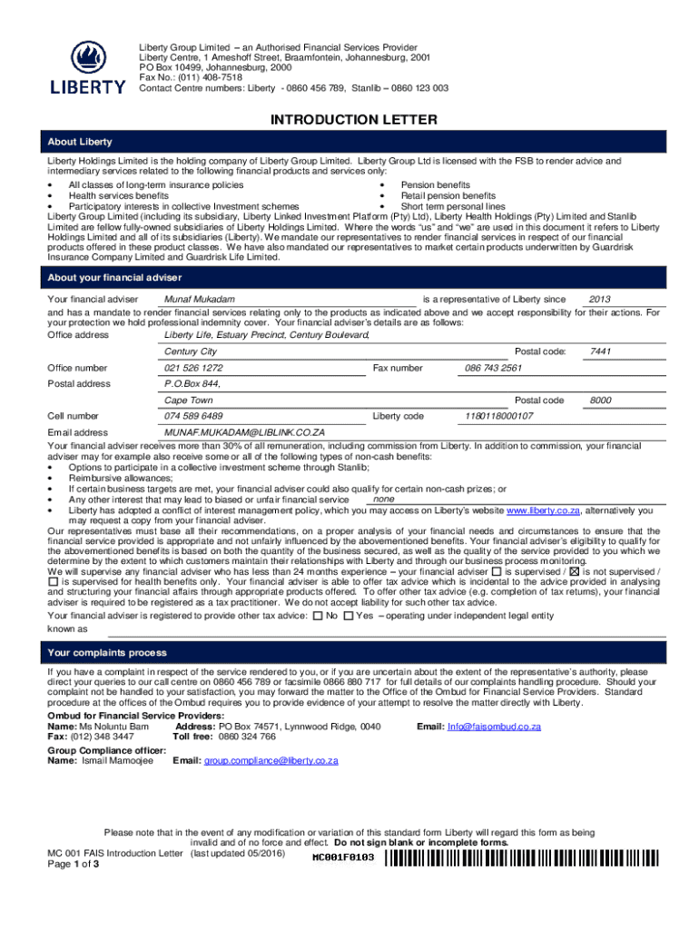 Fillable Online Liberty Group Limited Annual financial statements Fax Email Print - pdfFiller