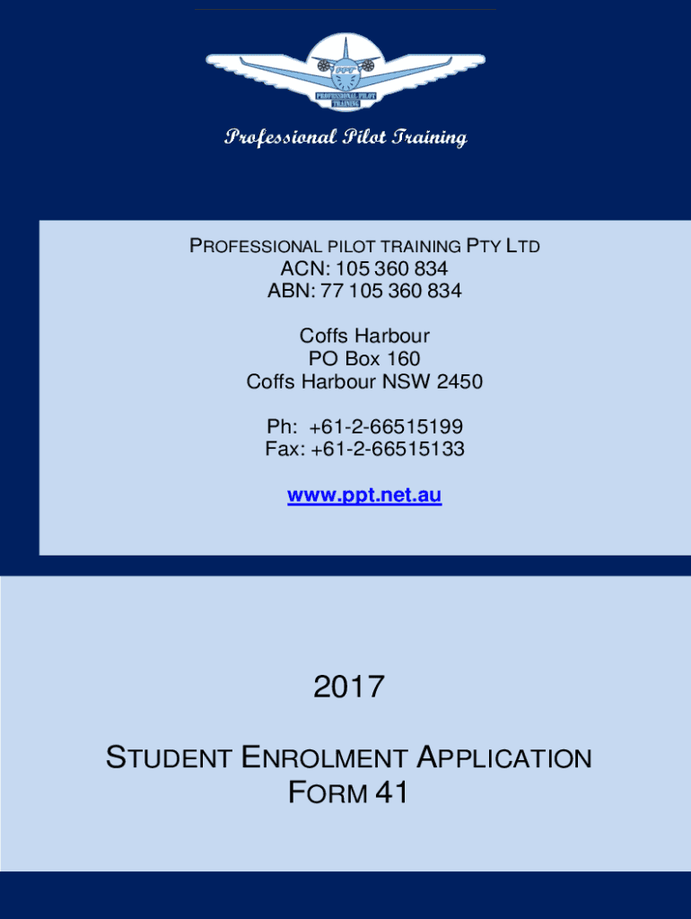 Fillable Online Pilot Training and Flight School in - Coffs Harbour Fax Email Print - pdfFiller