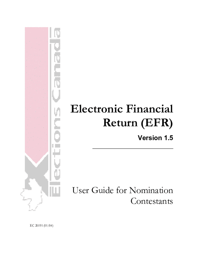 Fillable Online EC 20191 EFR User Guide for Nomination Contestants v1.5 ...