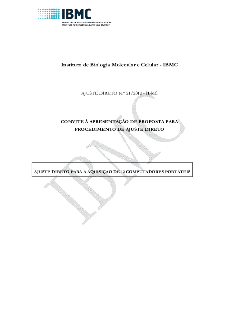 Preenchível Disponível Instituto de Biologia Molecular e Celular - IBMC Fax Email Imprimir ...