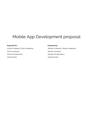 Fillable Online Mobile App Development Proposal Template Fax Email ...
