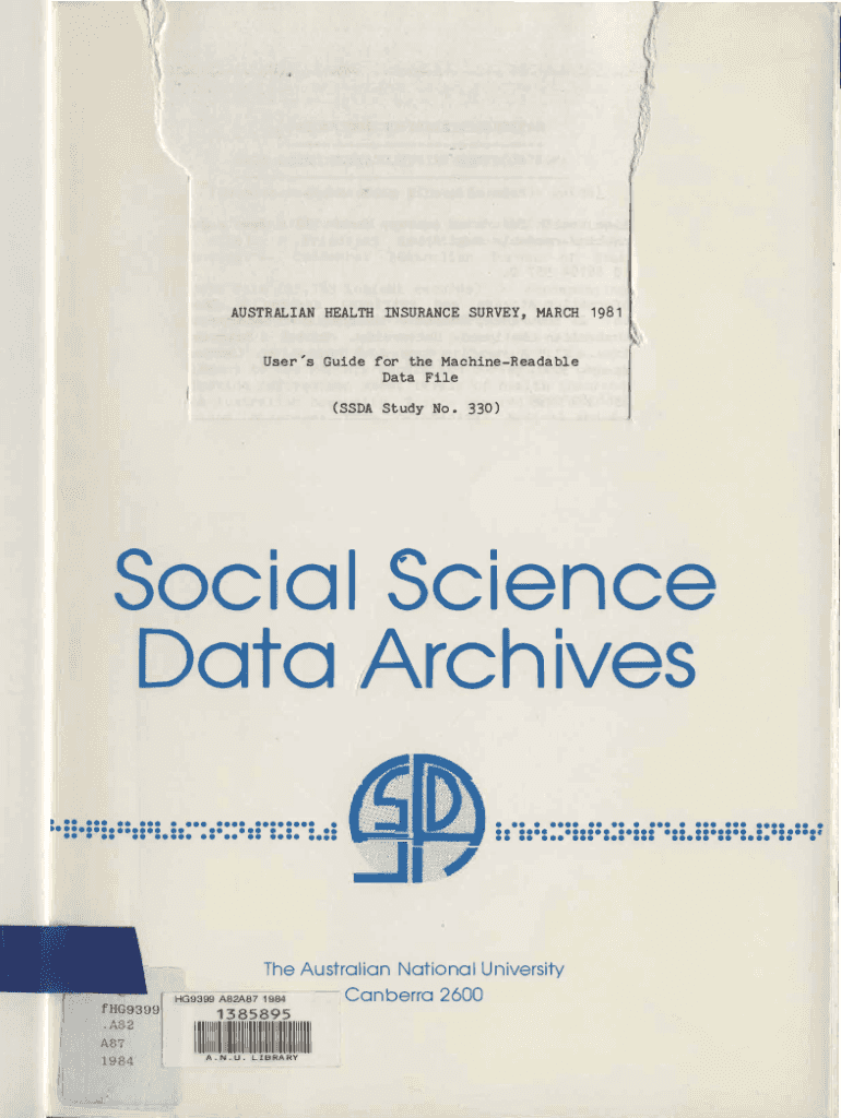 Fillable Online Social Science Data Archives Fax Email Print - pdfFiller