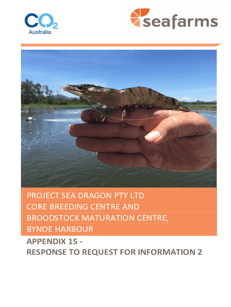 Fillable Online ntepa nt gov project sea dragon pty ltd core breeding ...