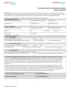 Fillable Online atogepant (Qulipta) Prior Authorization Request Form ...