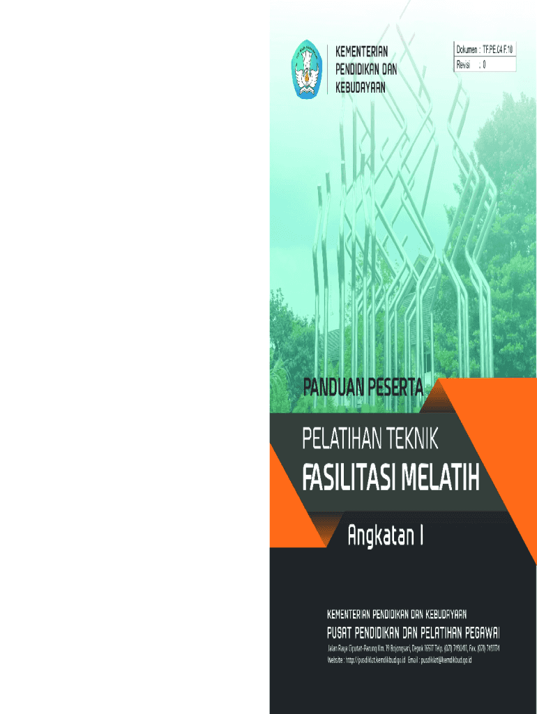 Fillable Online Panduan Pelatihan Revolusi Mental Bagi ASN Angkatan IV ...