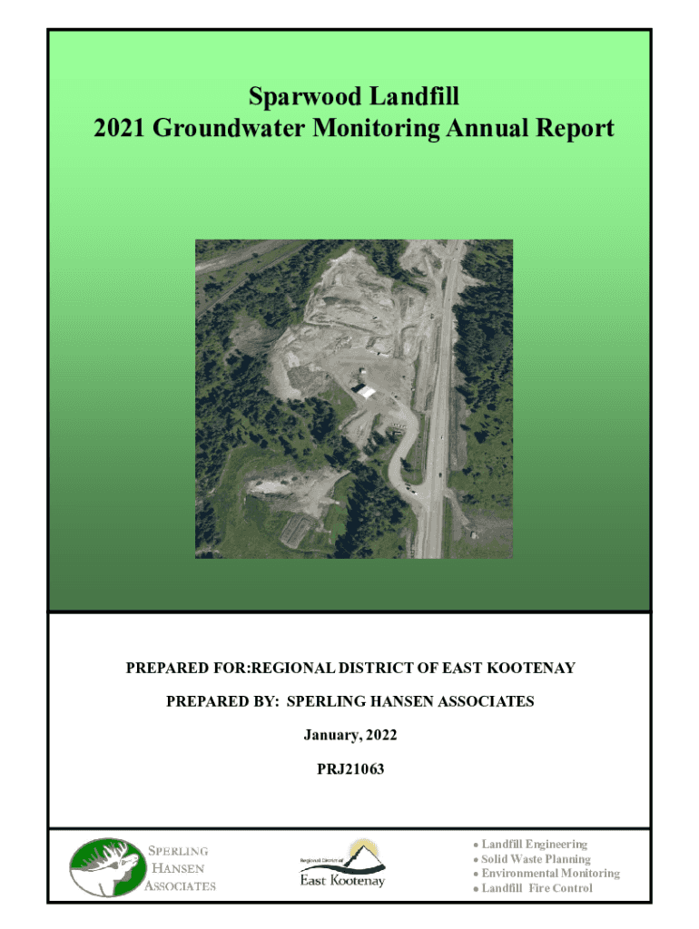 Fillable Online 2021 annual groundwater monitoring and corrective ...