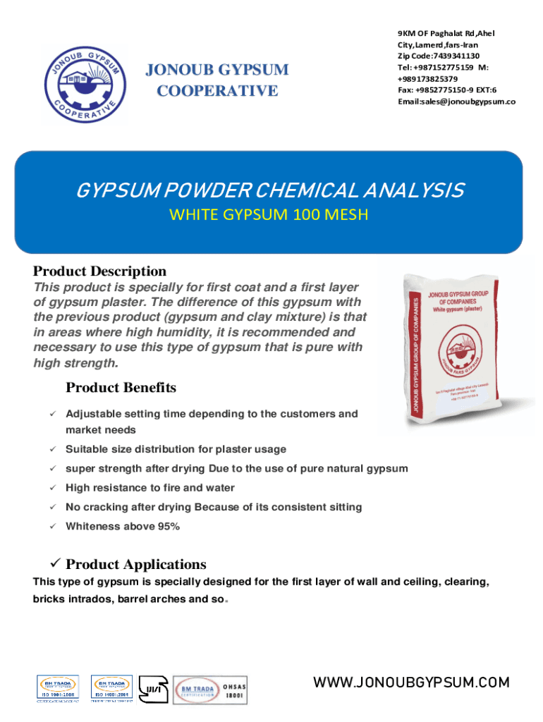 Fillable Online Welcome to The Gypsum Association - Gypsum Association ...