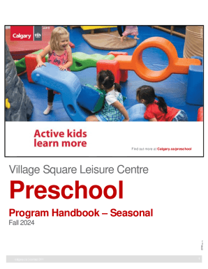 Fillable Online Village Square Recreation Program Guide - City of ...