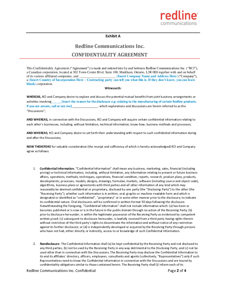 Fillable Online Non-Disclosure AgreementWhat To Expect . . . Timeline ...