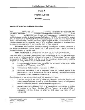 Fillable Online Form of Bid Bond.pdf Fax Email Print - pdfFiller