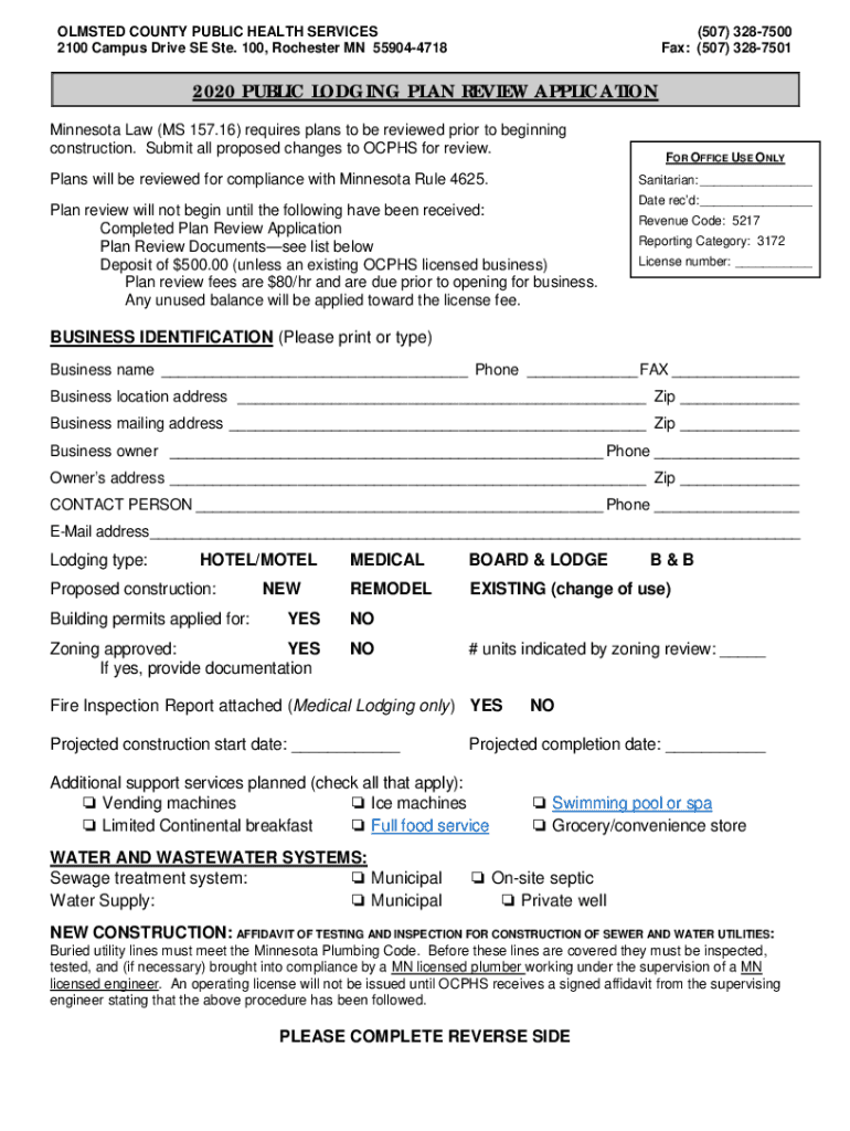 Fillable Online Olmsted County Public Health Services - Rochester, MN ...
