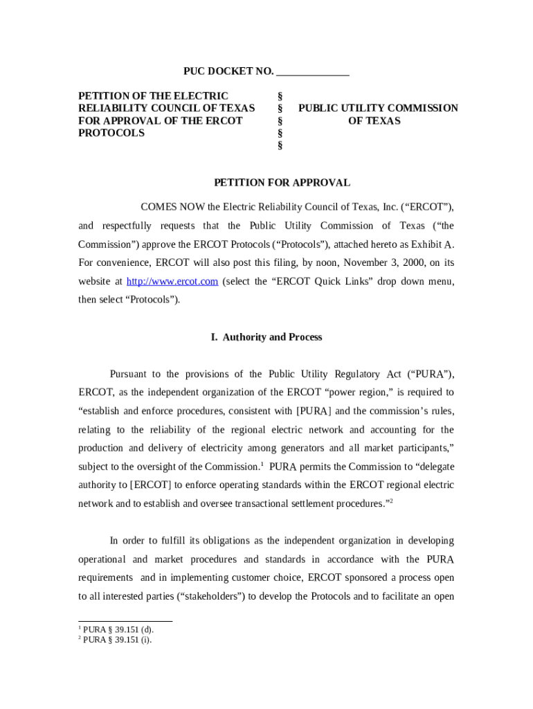 M-B011024-01 Notice of Petition in Public Utility ... Doc Template ...