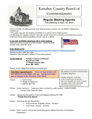 Fillable Online Kanabec County Comprehensive Plan Fax Email Print ...