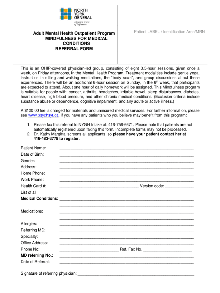 Fillable Online Patient LABEL / Identification Area/MRN Fax Email Print ...