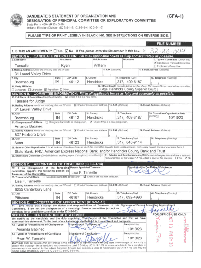 Fillable Online Fillable Online Fillable Online CANDIDATE'S STATEMENT ...