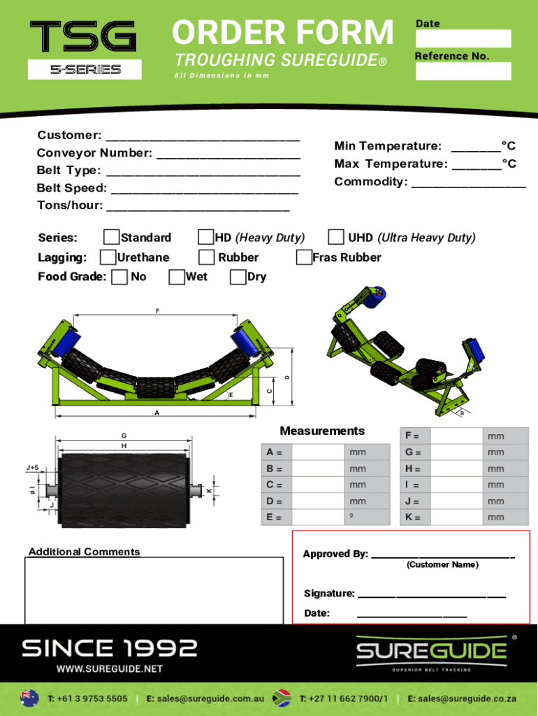 Fillable Online TSG-order-form Fax Email Print - pdfFiller