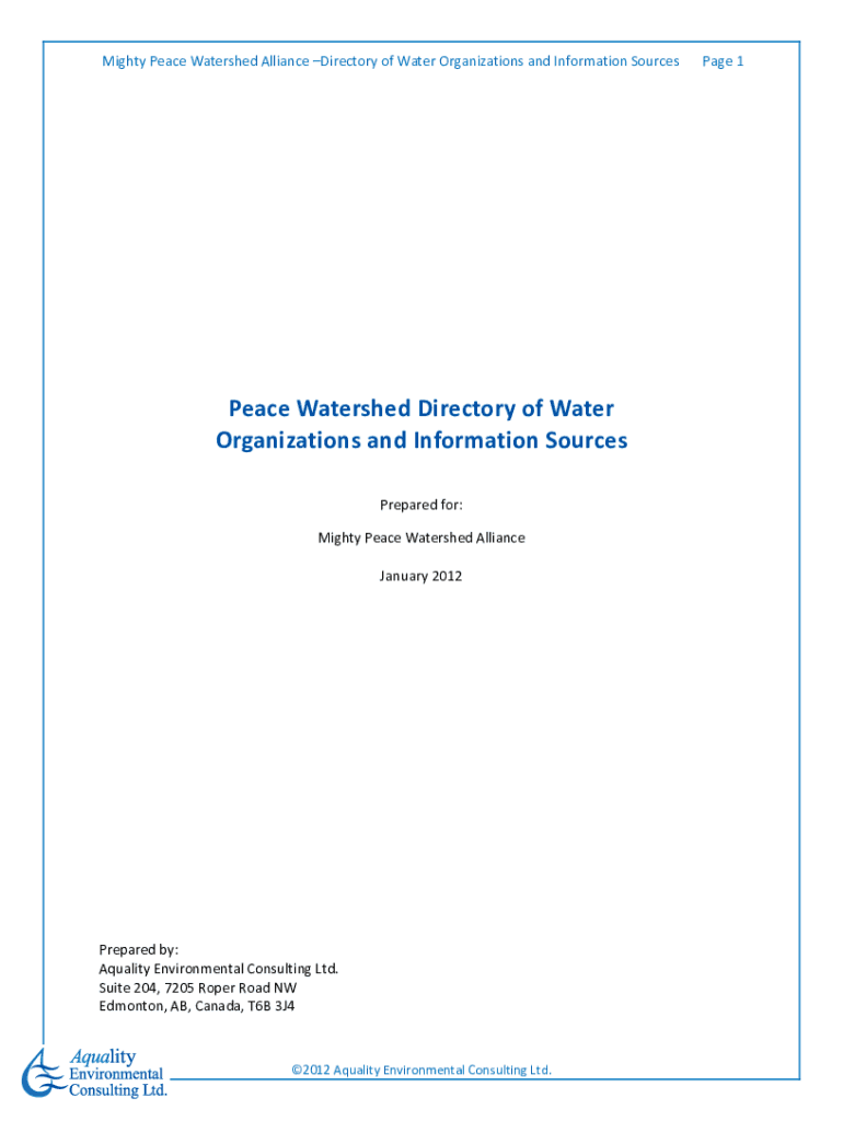 Fillable Online MPWA State of the Watershed Fax Email Print - pdfFiller Fillable Online MPWA State of the Watershed Fax Email Print - pdfFiller