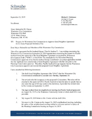 Fillable Online GOOD NEIGHBOR AGREEMENT (the " ... Fax Email Print ...