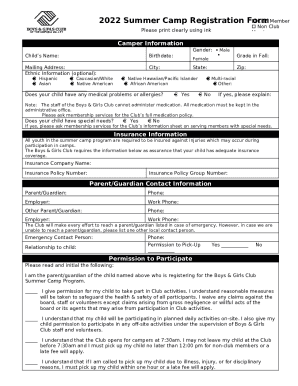 Please print clearly using ink Doc Template | pdfFiller